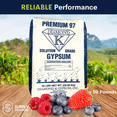 Diamond K Gypsum 50lb Premium 97 Calcium Sulfate Dihydrate Organic Lawn ...