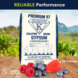 Diamond K Gypsum 50lb Premium 97 Calcium Sulfate Dihydrate Organic Lawn ...