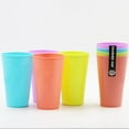 Nogis Plastic Cup, Plastic Tumbler Set 12 Pieces Reusable Water Cup ...