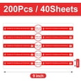 200Pcs Food Retail Package Seal Stickers, 9x1 Inch Tamper Evident ...