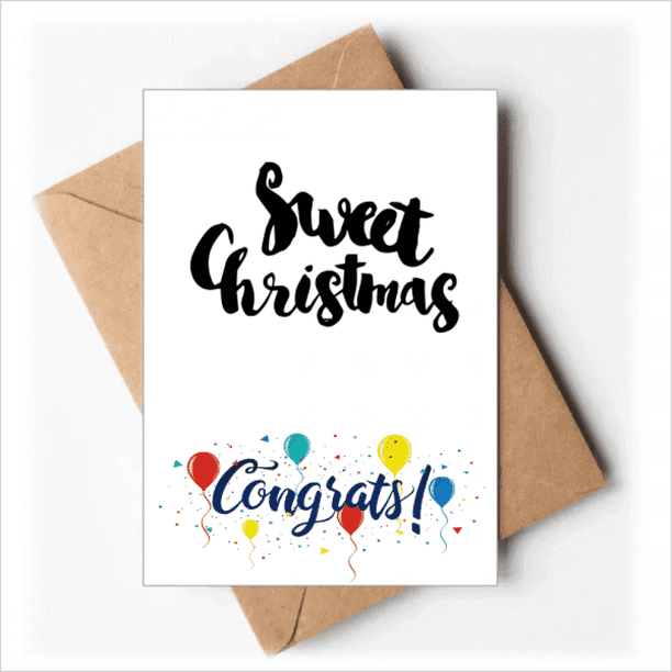 Sweet mas Quote Handwrite Wedding Cards Congratulations Greeting ...