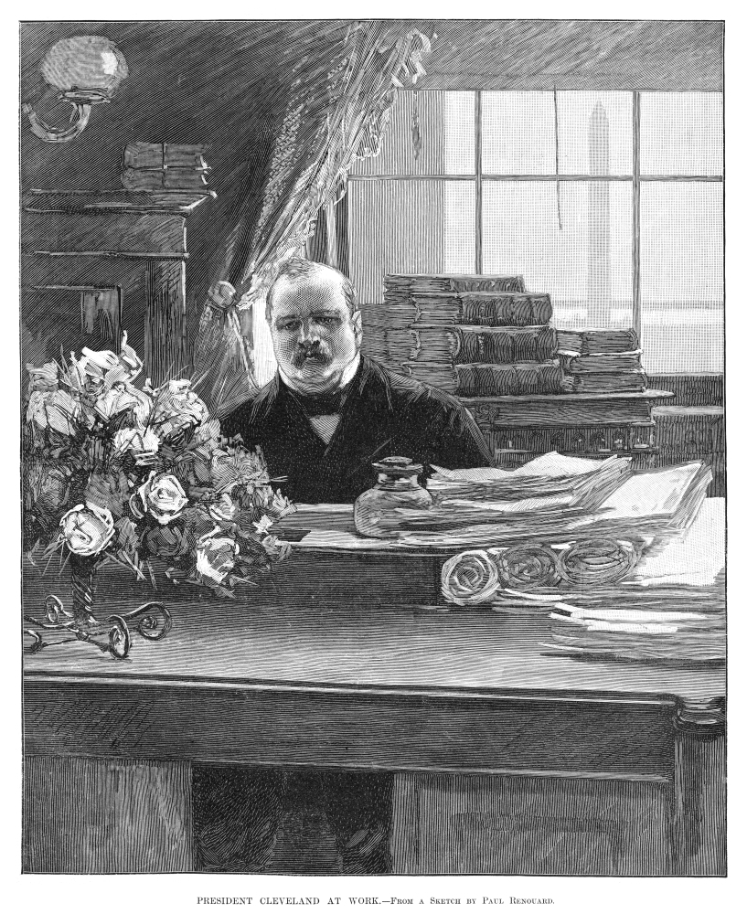 Grover Cleveland (1837-1908). /N22Nd And 24Th President Of The United ...