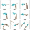 1 Box 10 Pair Starfish Seahorse Shell Turquoise Earring Making Kit ...