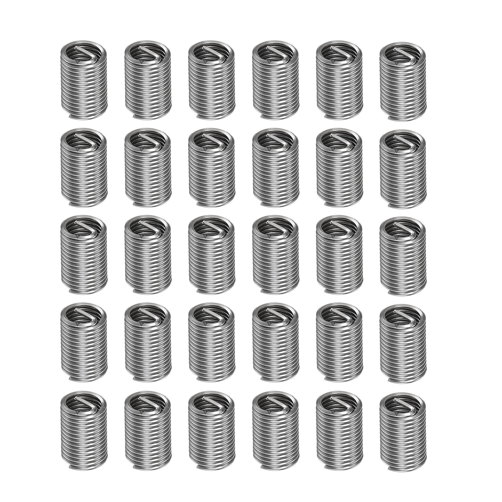 30 Pcs 304 Stainless Steel Metric M10x1.5x2.5D Wire Thread Inserts ...