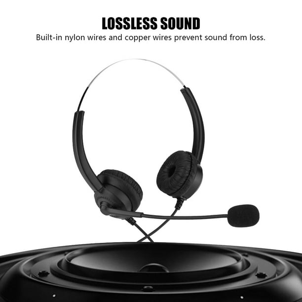 Lossless Sound Call Center Headphones 330° Rotary Earmuffs Call Center ...