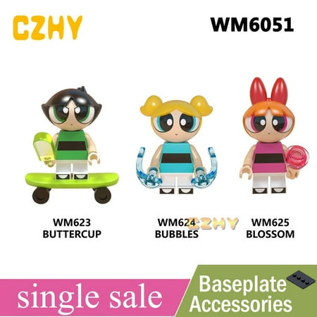 Gprince The Powerpuff Girls Lego Minifigures Buttercup Bubbles Blossom ...