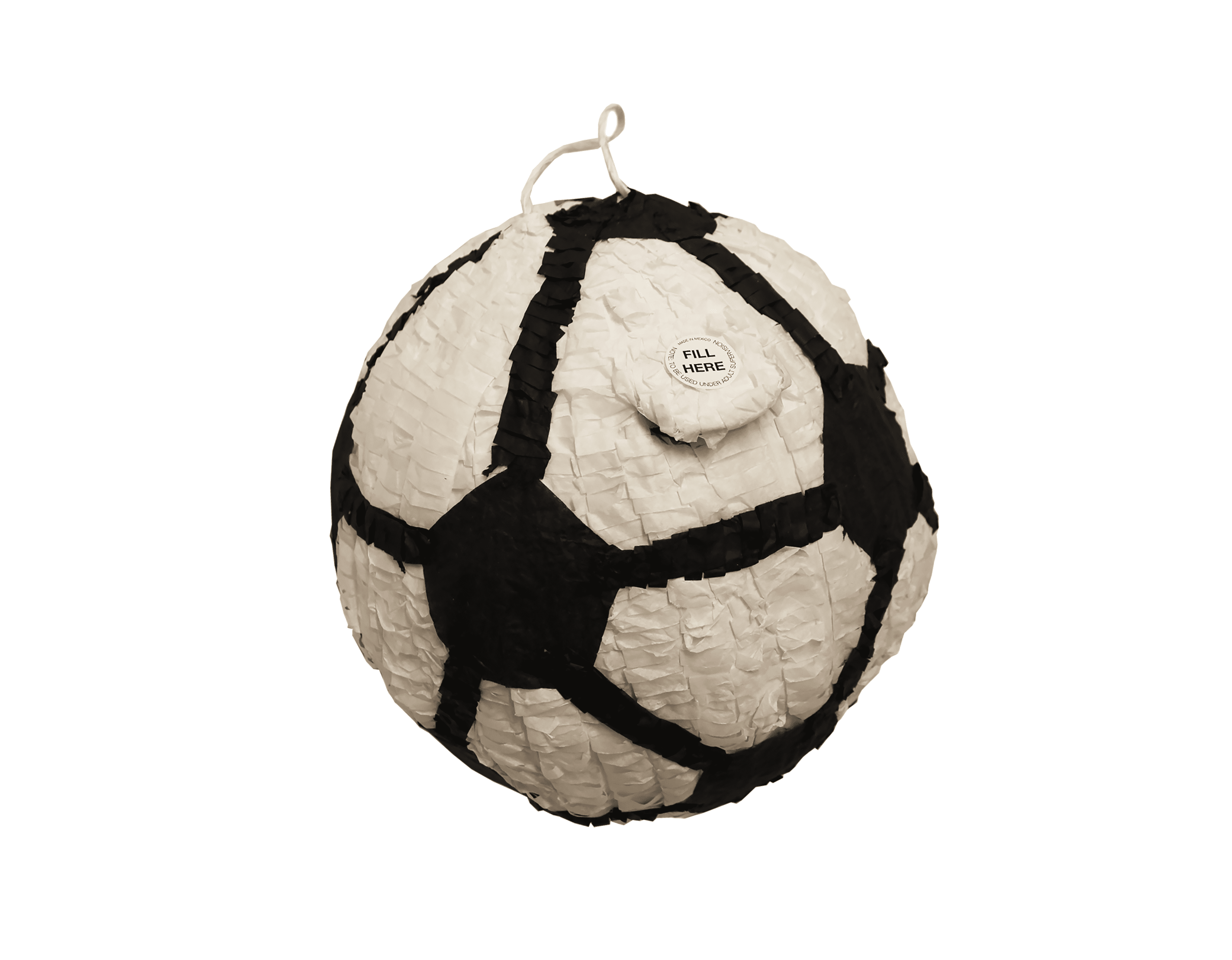 3D Soccerball Pinata, Handcrafted Party Pinata, 12′ x 12′ x 12′ Sphere