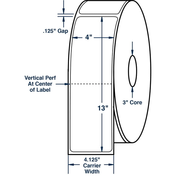 Compulabel 623092, 4" x 13" Thermal Transfer Labels - Walmart.com