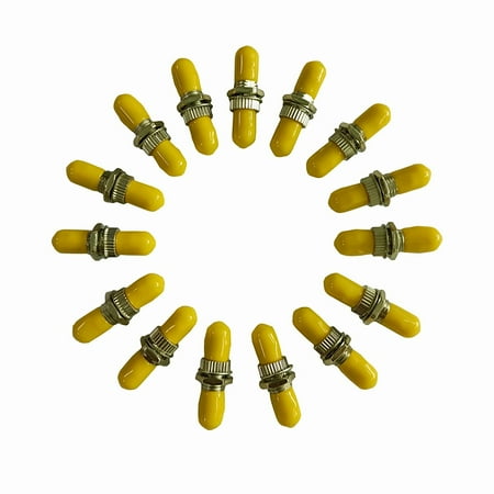 HKN 15 Pack Fiber Optic Coupler, ST to ST Simplex Singlemode ...