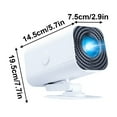 Viflosae Portable Projector Bluetooth Projector The Projector Supports ...