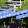 4pcs Solar Lights Outdoor Waterproof, Stainless Steel LED Solar Garden ...