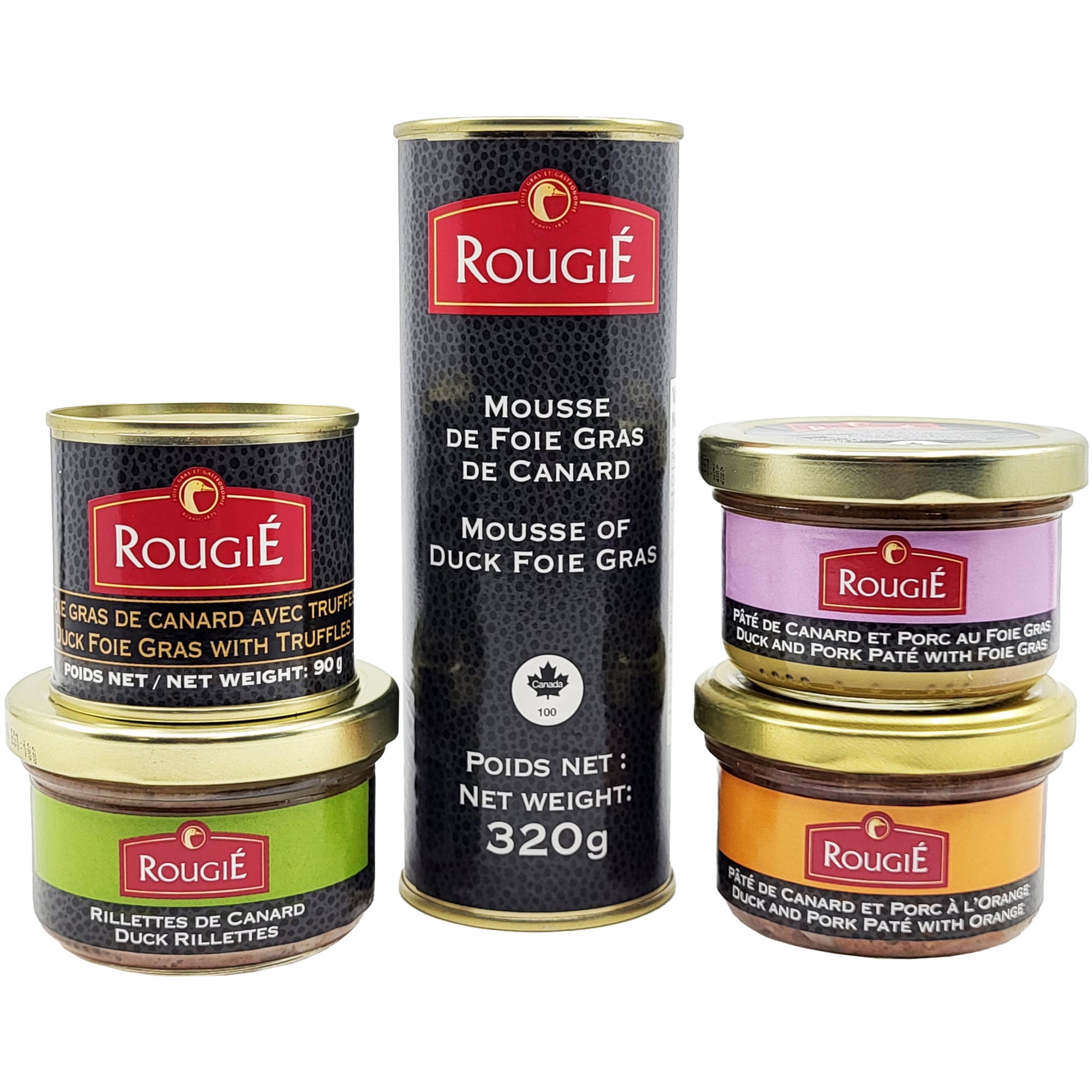 Click here for Rougié Rougie Foie Gras & Spreads 5-Pack - Block O... prices