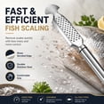 2-in-1 Stainless Steel Fish Scaler + Ginger Grater, Professional Fish ...