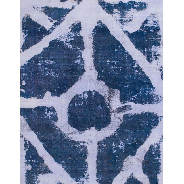 Ahgly Company Indoor Rectangle Abstract Blue Abstract Area Rugs, 4' x 6 ...
