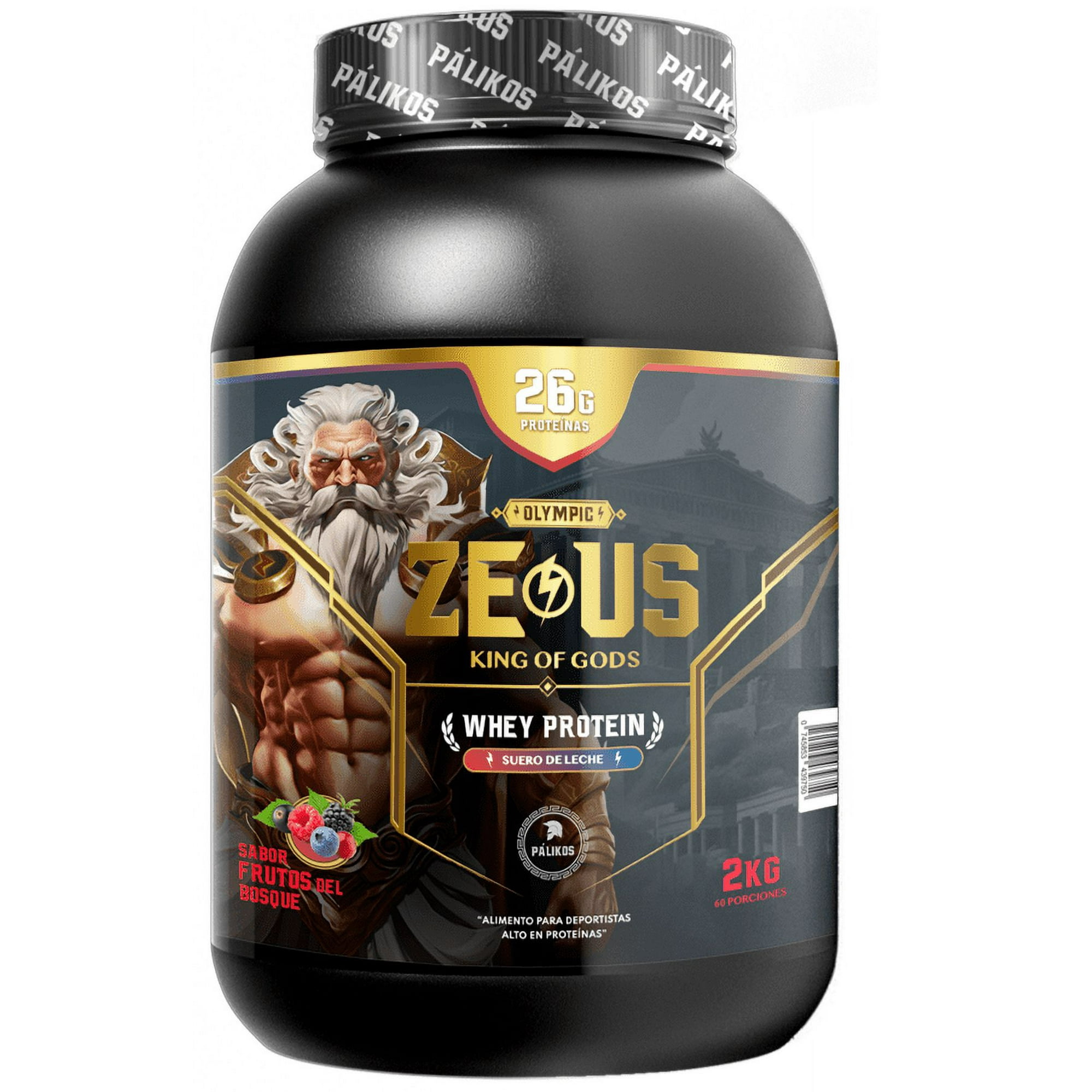 Proteina 2Kg Zeus / Sabor Frutos Del Bosque / Palikos Fitnes | Knasta Chile