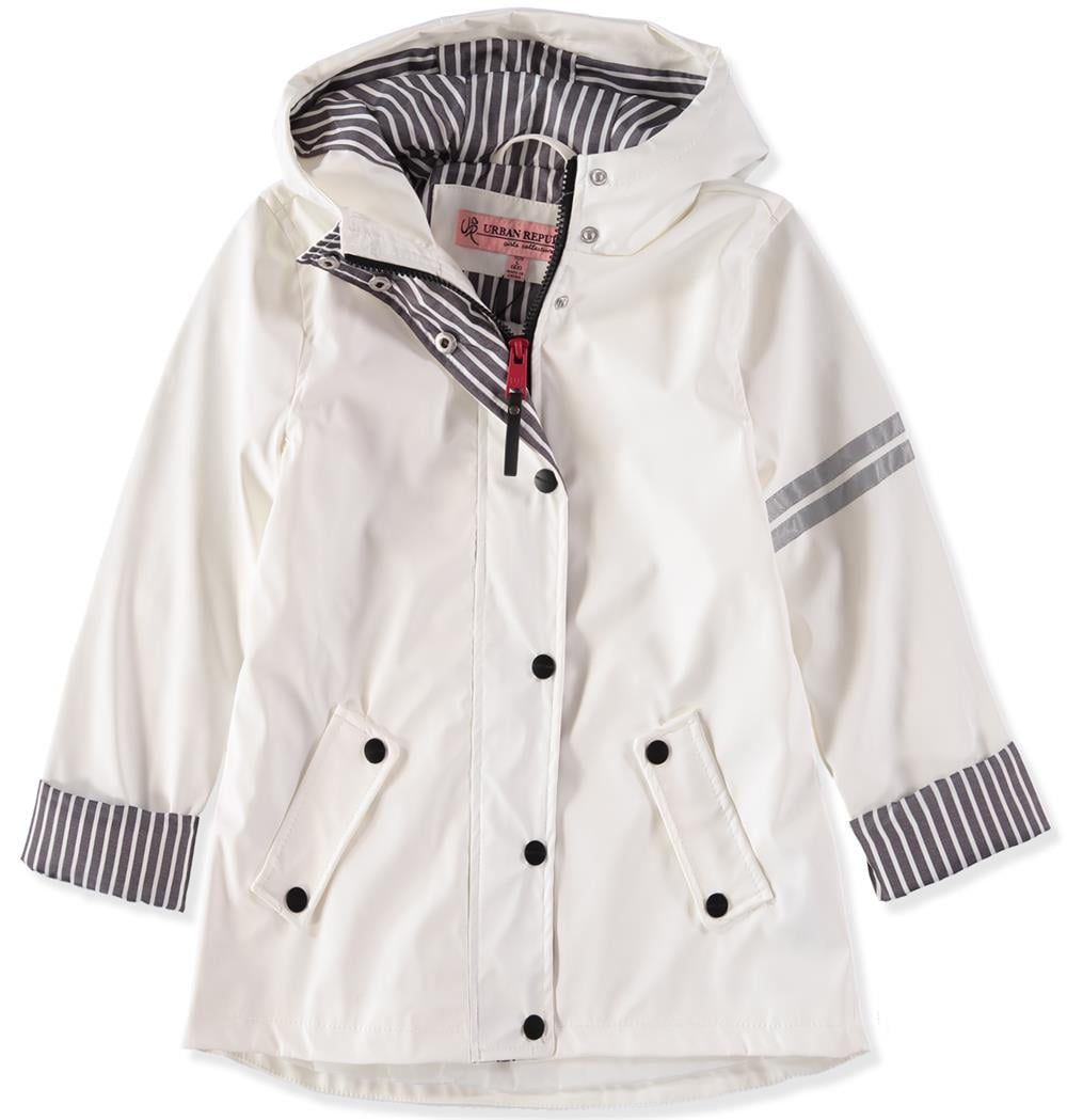 Urban Republic Girls 2T-4T Raincoat Anorak (White 2T) - Walmart.com