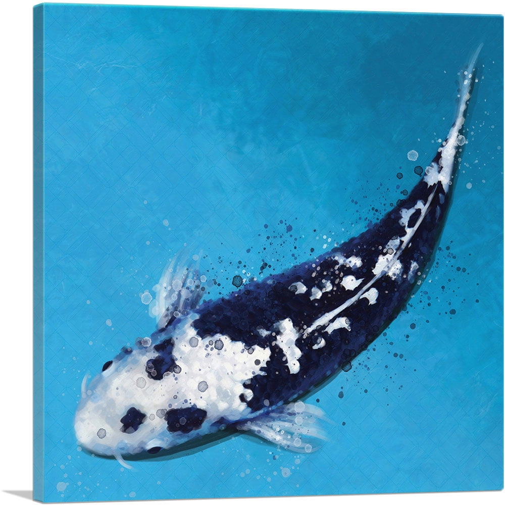 ARTCANVAS Kawarigoi Koi Carp Fish Japan China Asia Canvas Art Print ...