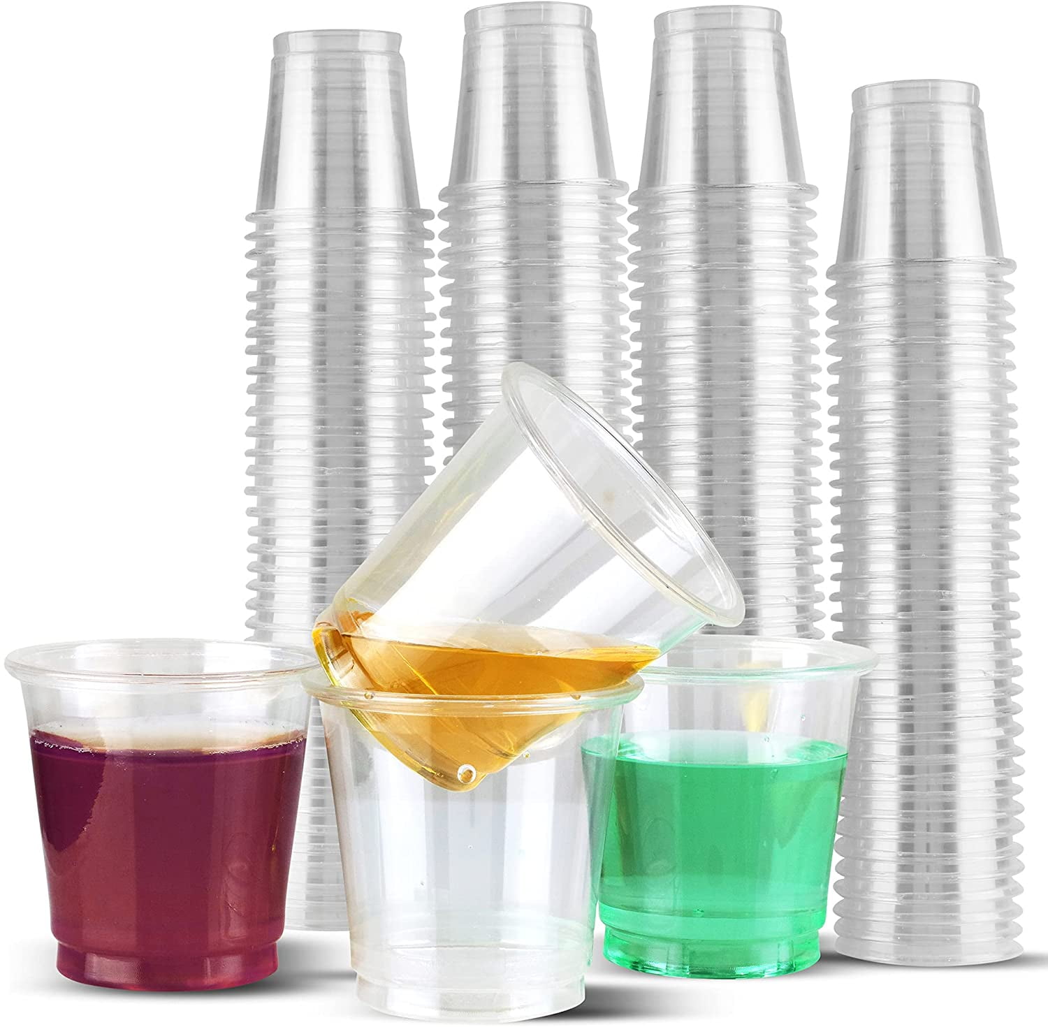 Verres à Shot en Plastique 2 Oz - mini Gobelets Jetables Jello Shot ...