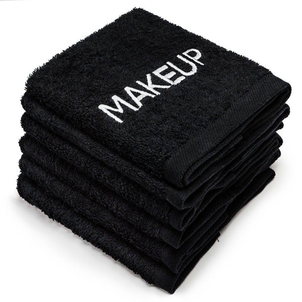 Kaufman Makeup Towel Removal Black Towel 6 Pack Or 12 Pack Washcloth Kaufman Makeup Towel Removal Black Towel 6 Pack Or 12 Pack Washcloth