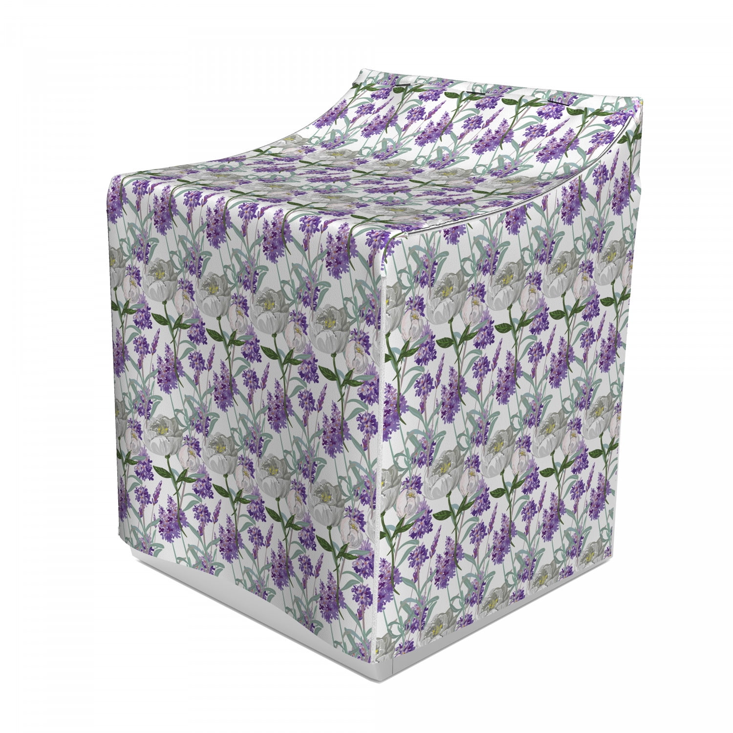 Botanical Washer Cover, Lavender and Peony Field Thriving Nature ...