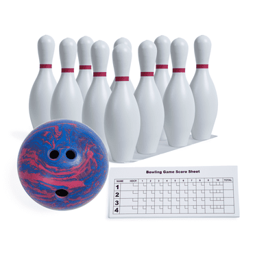 TreasureGurus Wooden 9 Pin Bowling Set Rustic Colonial Era Nine Pins ...