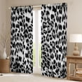 Black Grey Leopard Print Blackout Curtains 2 Panels,42"x90" Africa ...