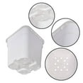 10-Pack Plastic Plant Nursery Pots Square Seedling Planters with ...