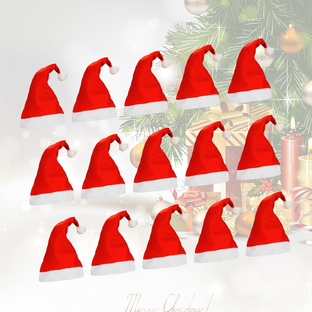 Click here for Showeroro 15pcs Red Non-Woven Fabric Christmas Hat... prices