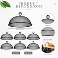 6 Pcs Metal Mesh Food Cover Outdoor Mesh Food Tents Dome Screen Plate ...