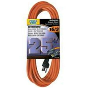 50FT 5-15P-5-15R 16AWG REPLACEMENT POWER CORD ORANGE - Walmart.com