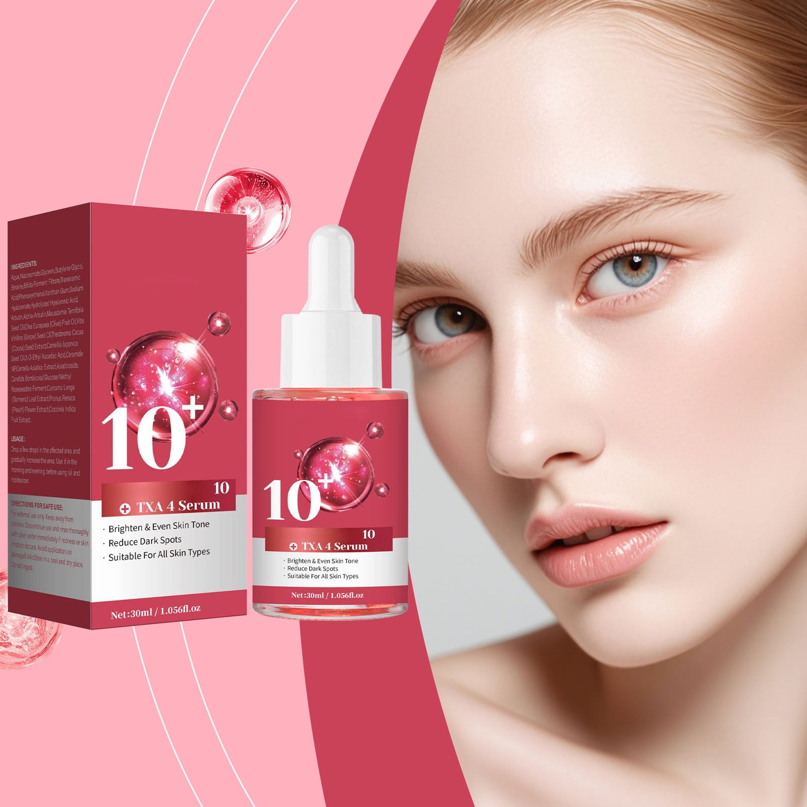 Sérum Facial con Ácido Hialurónico, Tranexámico y Vitamina B12 ...