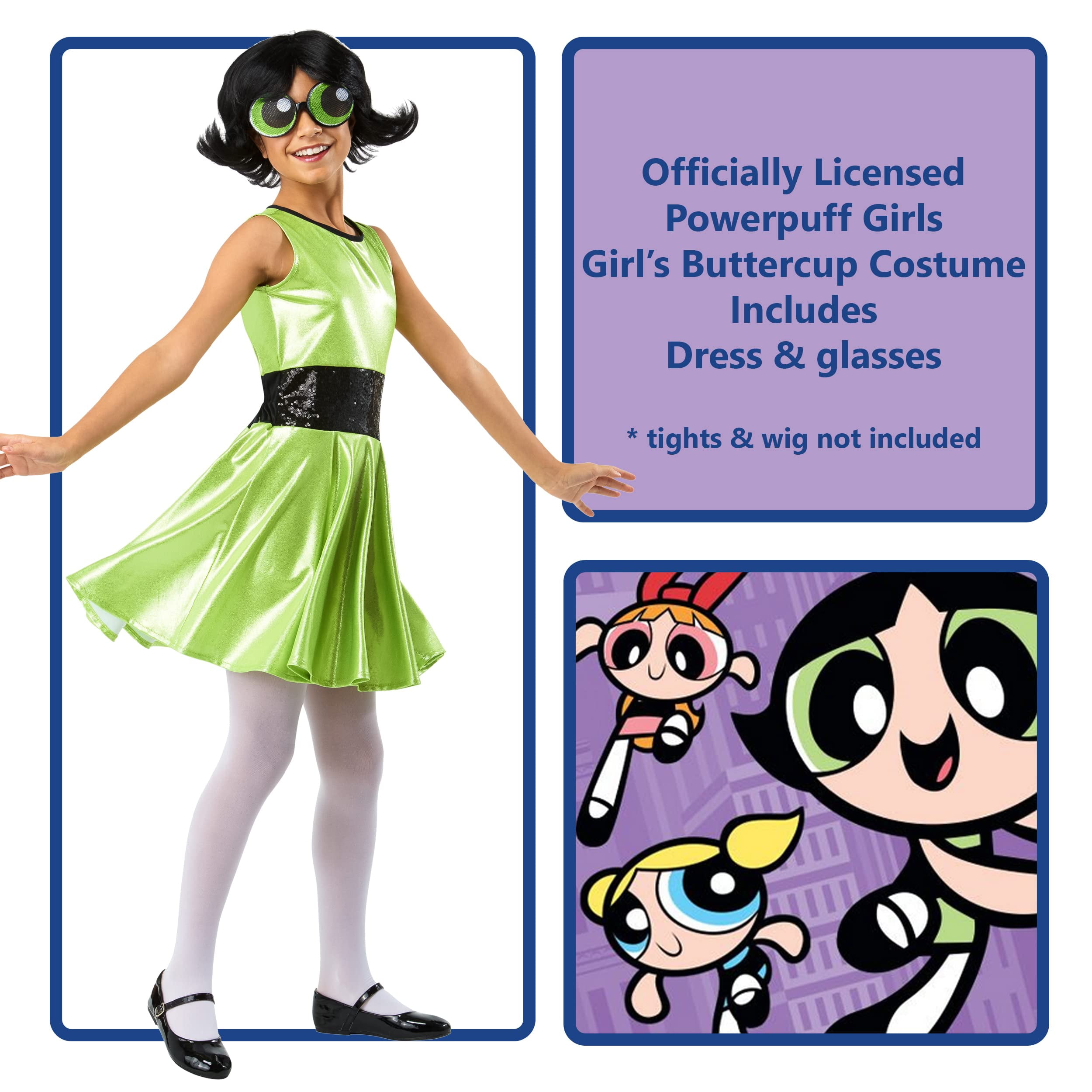 Disfraz Rubie's Powerpuff Girls Buttercup para niñas | Walmart en línea