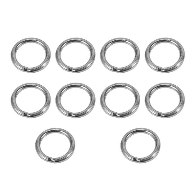 M4 x 30mm Stainless Steel Strapping Welded Round O Rings 10 Pcs ...
