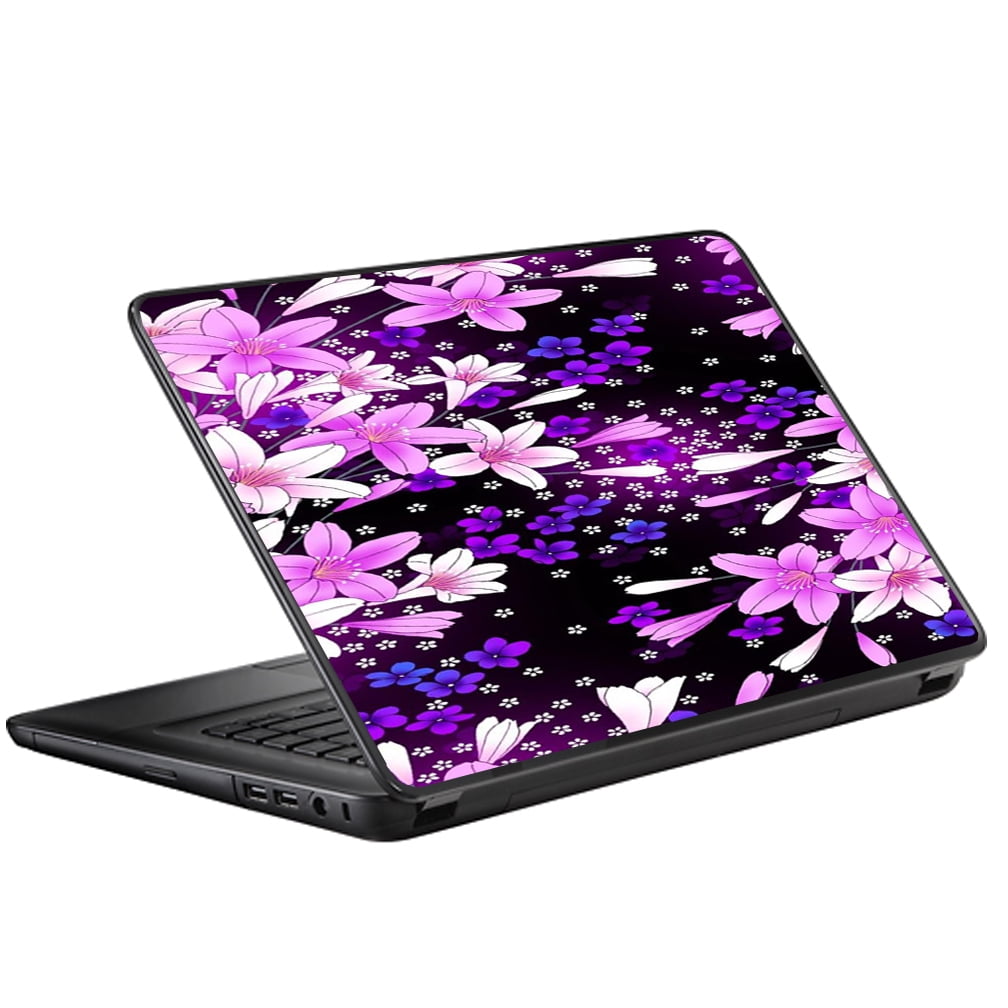 Skin Decal For Hp 2000 Laptop (2013-14) 15.6" 15" / Purple Pink Flowers ...