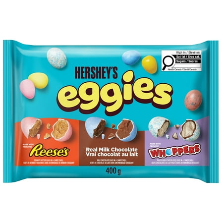 Hershey's Eggies Triple Flavour Fun Pack 400g, 30pk, Eggies Variety ...