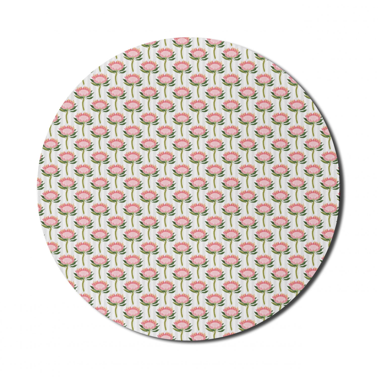 Floral Mouse Pad for Computers, Layout of Protea Flowers Vertically ...