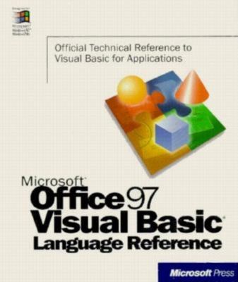 Pre-Owned Microsoft Office 97 Visual Basic Language Reference (Paperback) 1572313390 ...