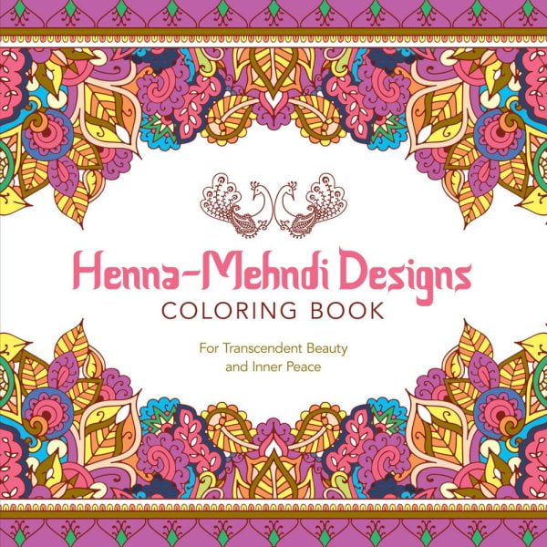 Henna-mehndi Designs Adult Coloring Book - Walmart.com