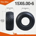 HALBERD Set of 2 15x6-6 Lawn Mower Tires 15x6x6 Garden Tractors Riding ...