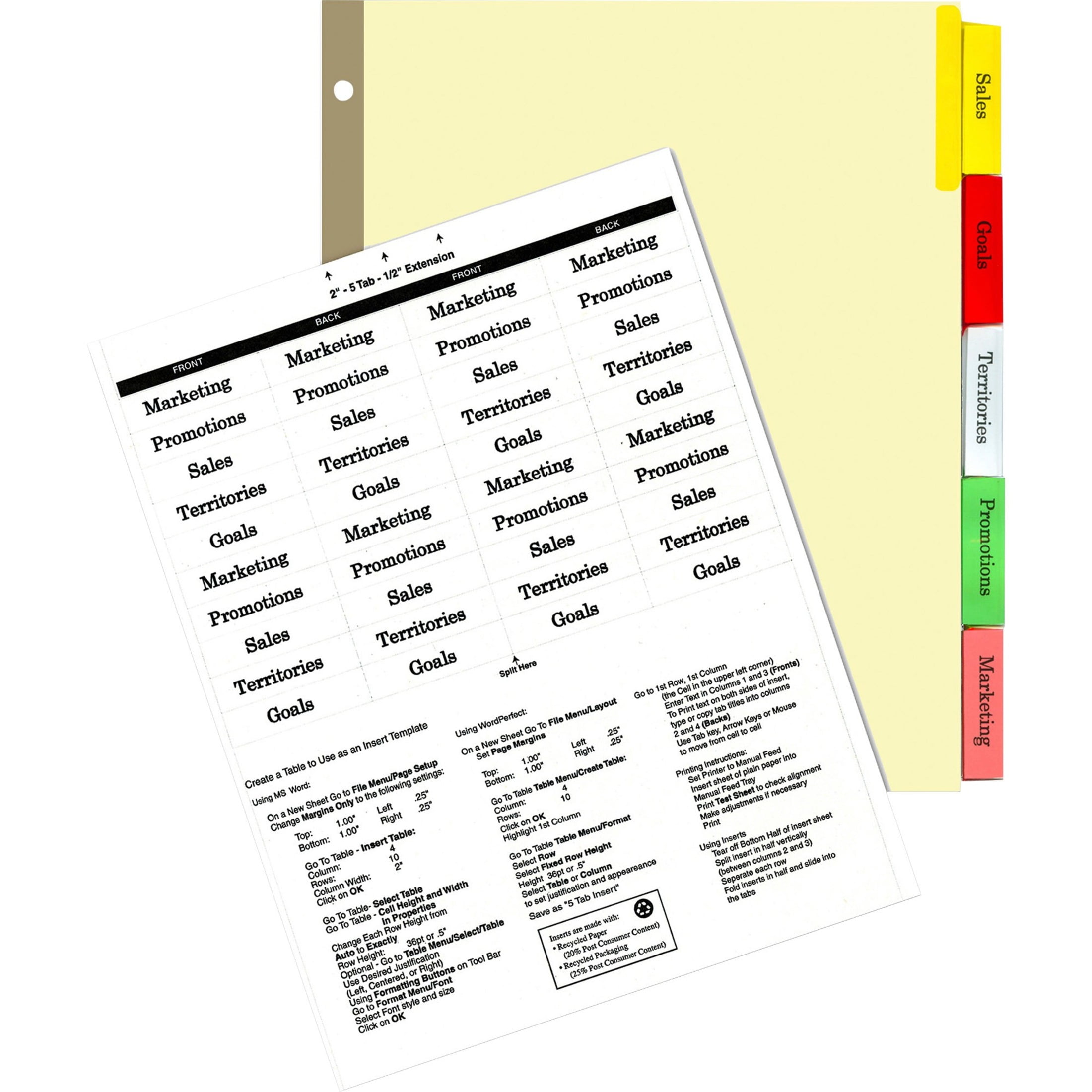 Kleer-Fax MAX-Tabs Insertable Assorted Clear Tab Dividers - Walmart.com
