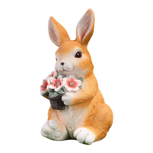 jinwen Garden Rabbit Statue Art Modern Resin Figurine for Office ...