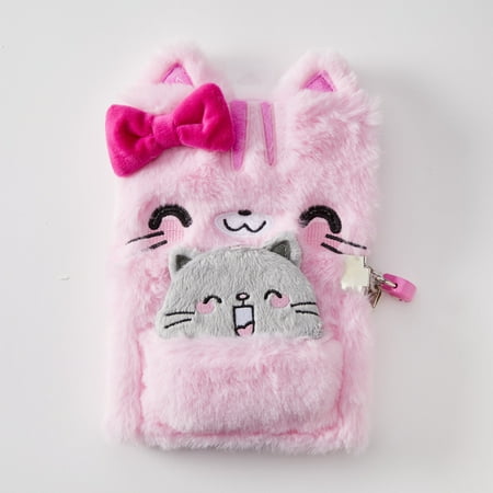 Claire's Pink Cat Furry Diary, includes 2 keys - Walmart.ca