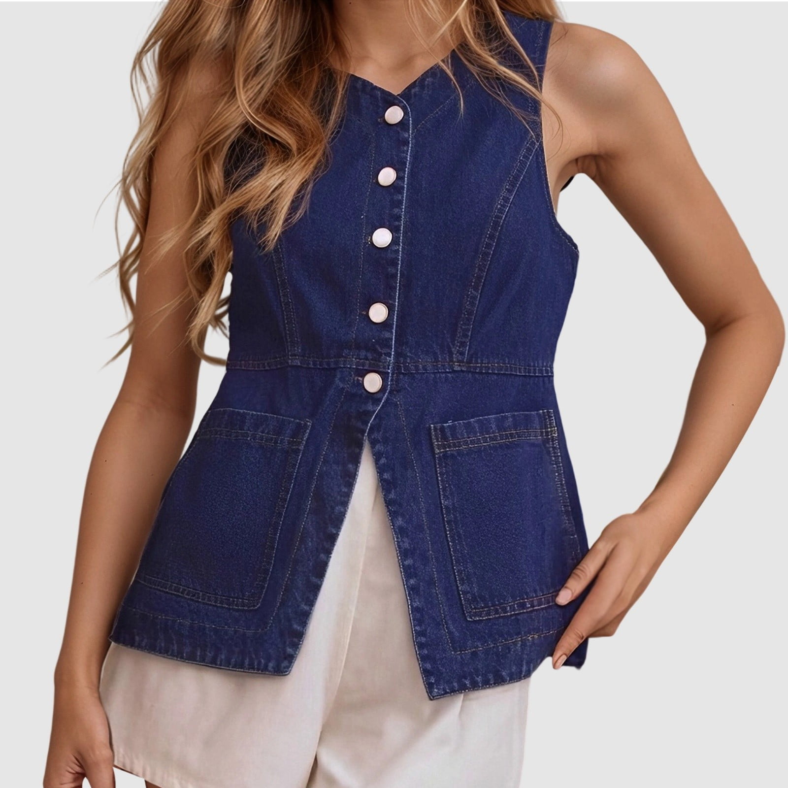 Click here for Huaizzzy Womens Fashionable Casual Fitted Button U... prices