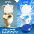 Automatic Toilet Bowl Cleaner Tablets,12- Pack Blue Gel In-Tank Cleaner ...