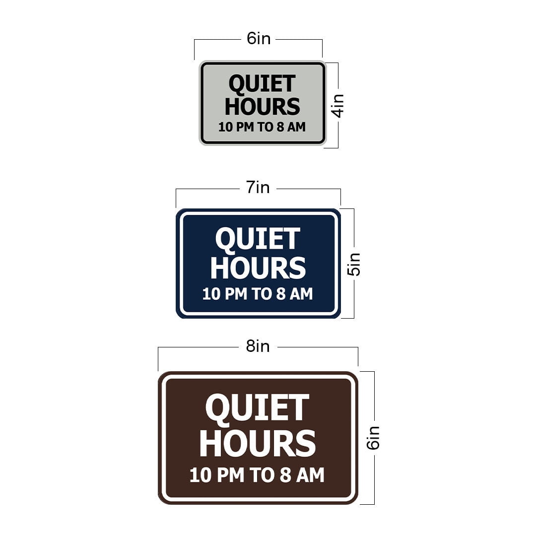 Quiet Hours Sign