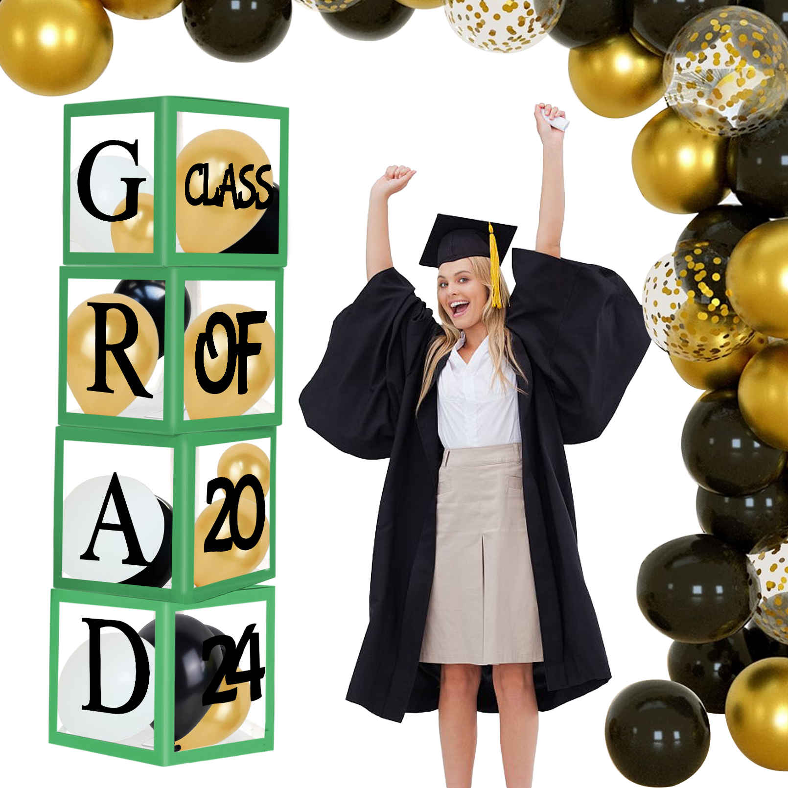 NRNIO 2024 Graduation Party Decorations, 4pcs Green Australia | Ubuy