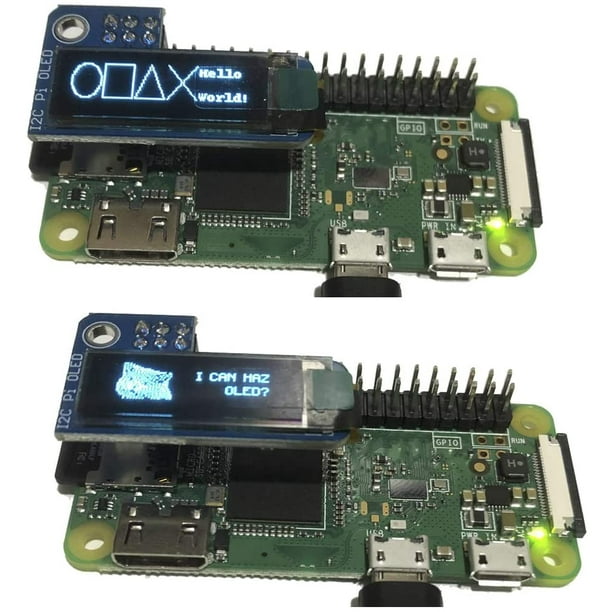 Stemedu PiOLED 0.91inch OLED Display Module 128x32 SSD1306 White work ...