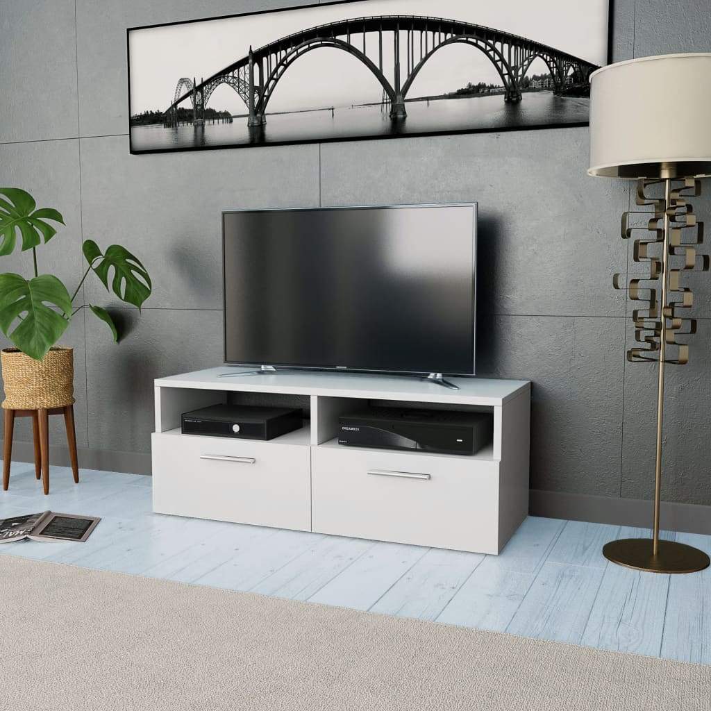 vidaXL TV Cabinet Chipboard TV Stand Unit Sideboard Lowboard Multi ...