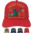 250th Anniversary USA Hat, Embroidered Patriotic Hat with Eagle Liberty ...