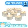 Stonebriar Tealight Candles, Long Lasting, Unscented, 6-7 Hour Burn ...